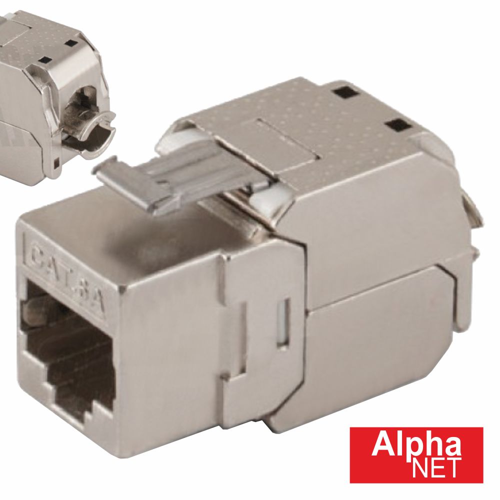 FICHA RJ45 MODULAR 8P8C CAT6 KEYSTONE METÁLICA – Ledistronica, Lda