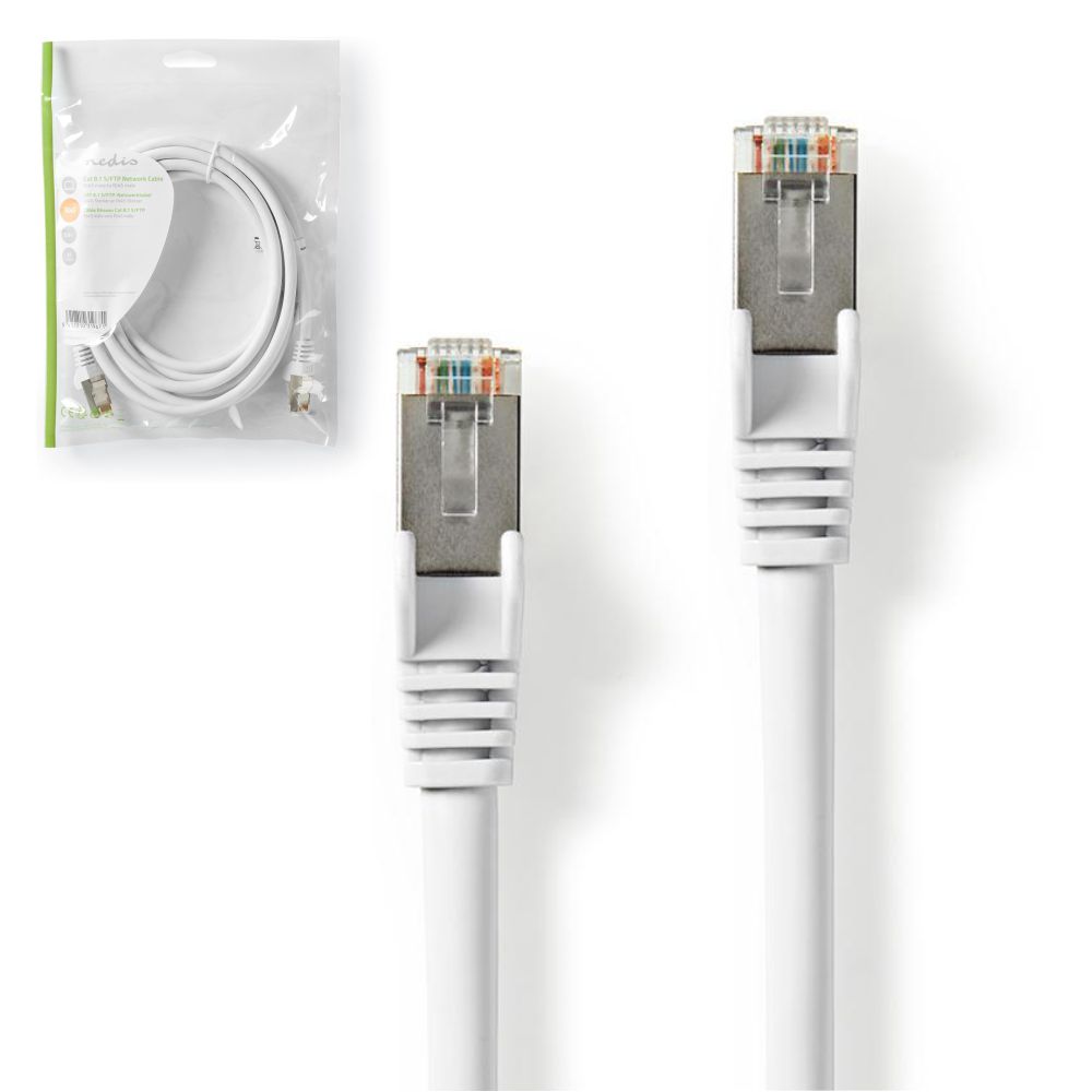 Cabo UTP Cat8.1 Branco 3m NEDIS – Ledistronica, Lda