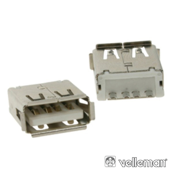 FICHA USB-A FÊMEA SIMPLES 180° P/ CI – Ledistronica, Lda