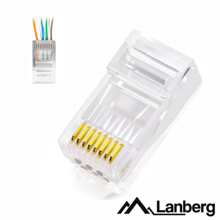 FICHA RJ45 MODELAR 8P8C CAT5 PASSANTE – Ledistronica, Lda