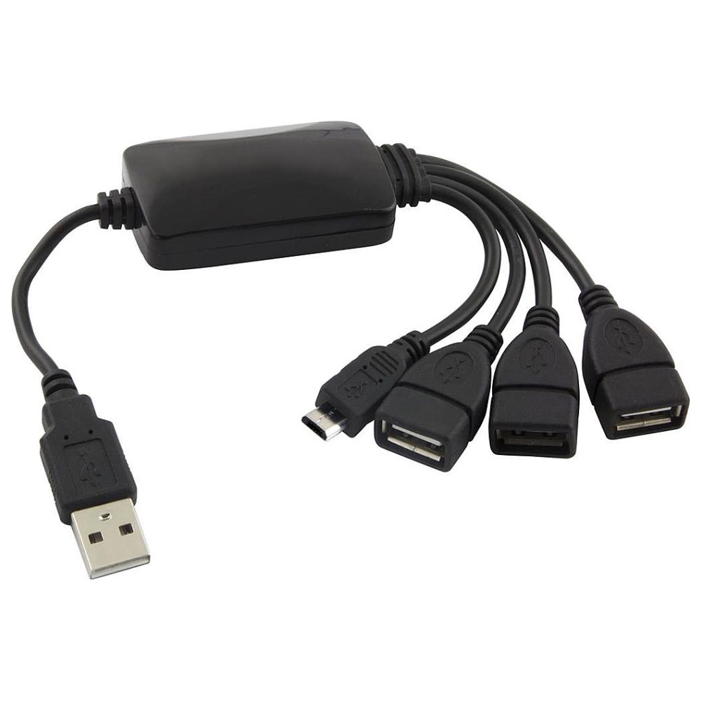 HUB USB2.0 C/ 3 PORTAS USB E 1 MICRO USB-B – Ledistronica, Lda
