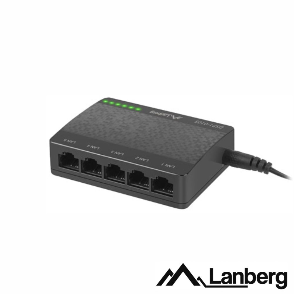 Switch de Rede Ethernet 5 Portas RJ45 LANBERG – Ledistronica, Lda
