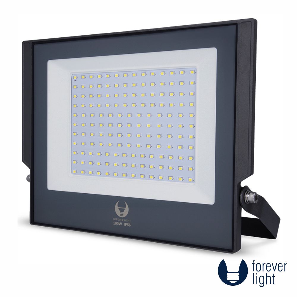 Foco LED 100W 230V 6000K 11000lm Preto – Ledistronica, Lda